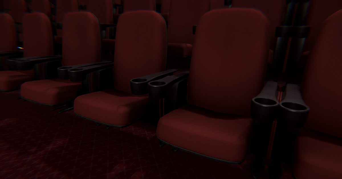 Cinema hall - interior and props | 3D Industrial | Unity Asset Store