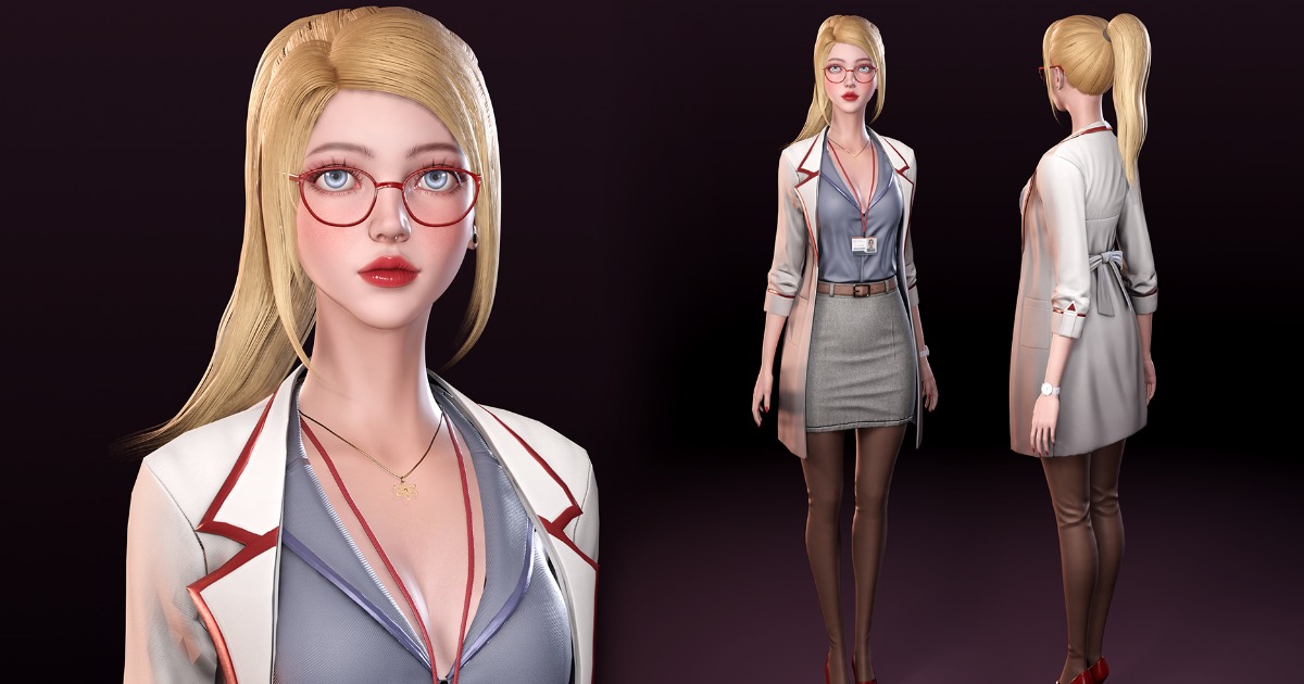 Scientist Girl | Characters | Unity Asset Store