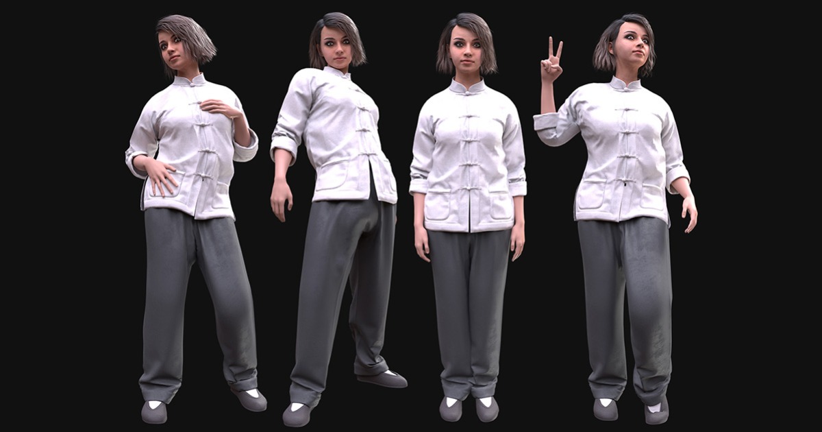 Woman in Martial Uniform 6 - Rigged | 3D Characters | Unity Asset Store