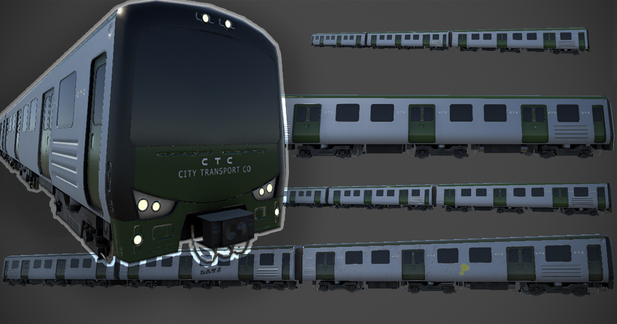 Subway Train - HD Exterior | 3D Vehicles | Unity Asset Store
