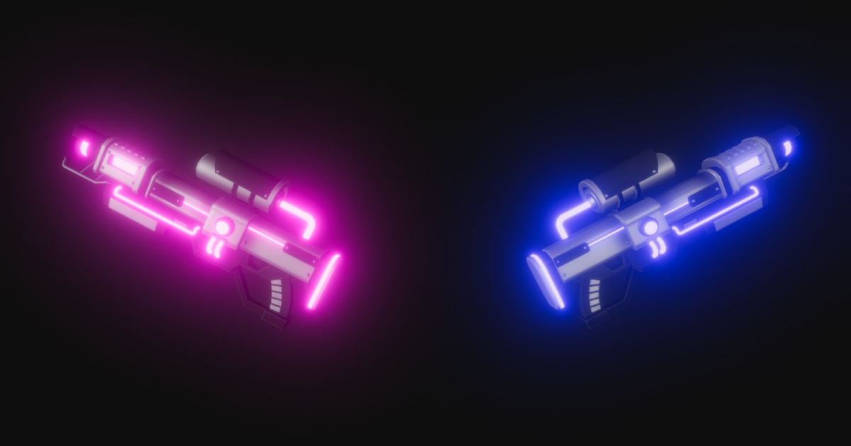 Neon Cyber Weapon Pack - Flamethrower | 3D Weapons | Unity Asset Store