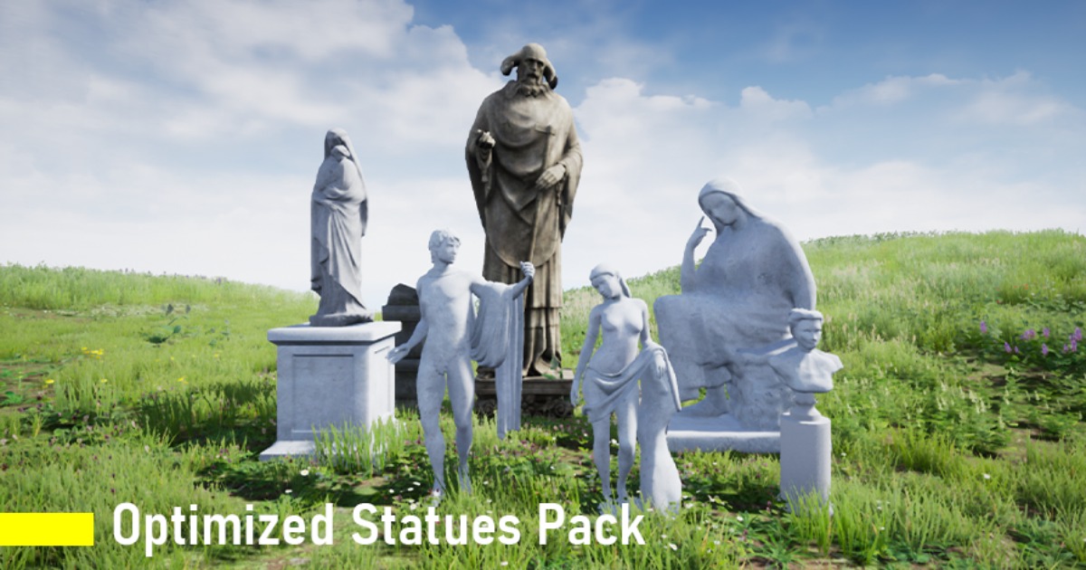 Optimized Statues Pack | 3D Exterior | Unity Asset Store