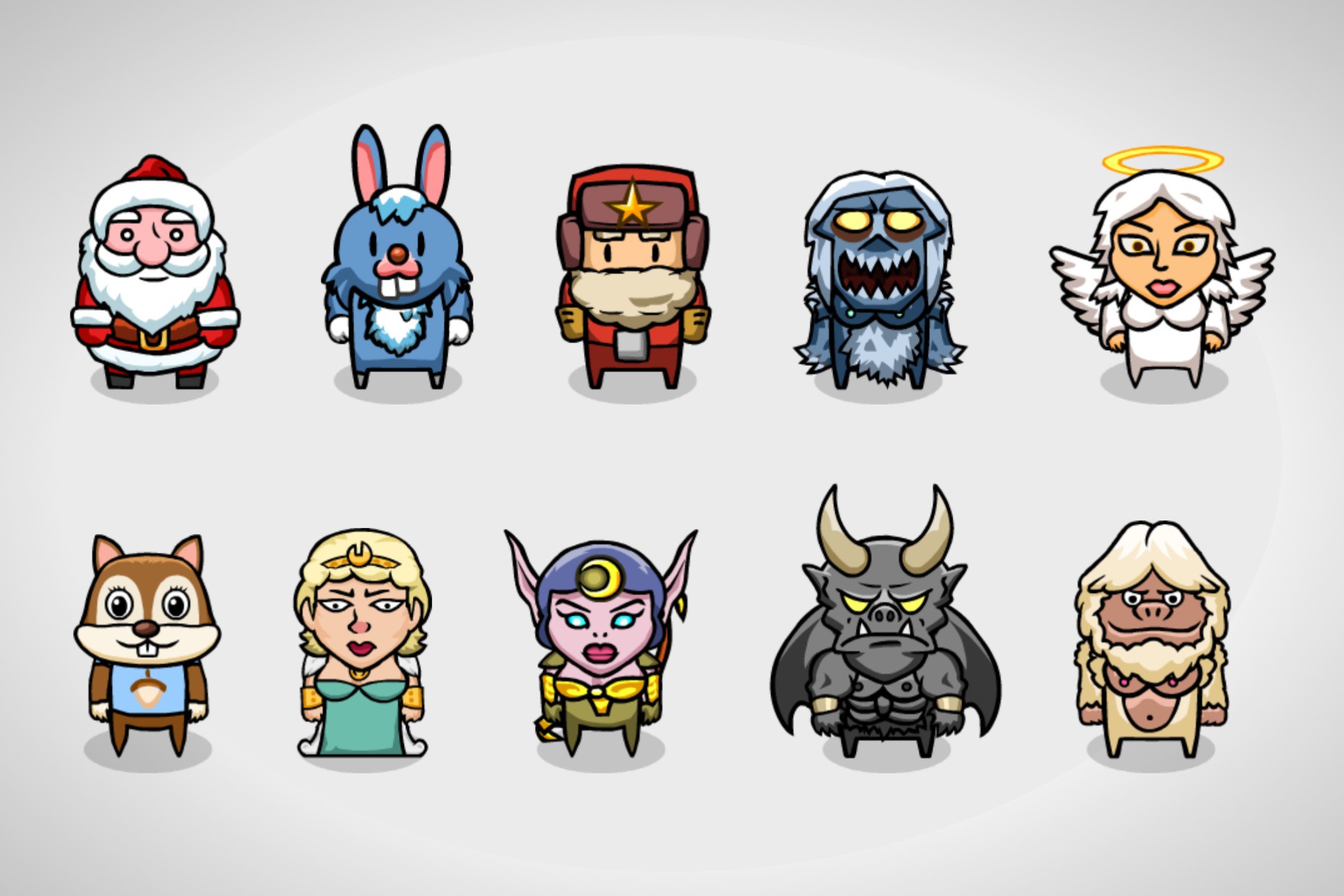 2D Characters - Winter Bundle | 2D Characters | Unity Asset Store