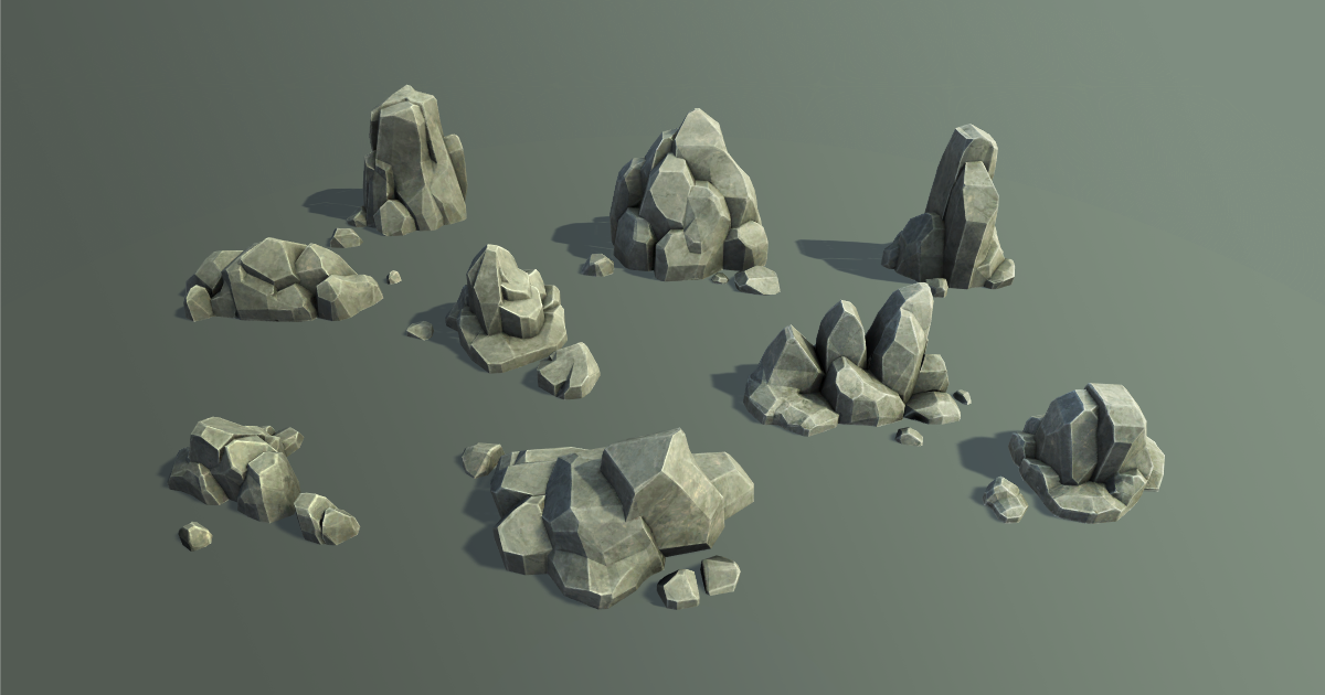 Rocks and stones — Hand-painted | 3D Landscapes | Unity Asset Store