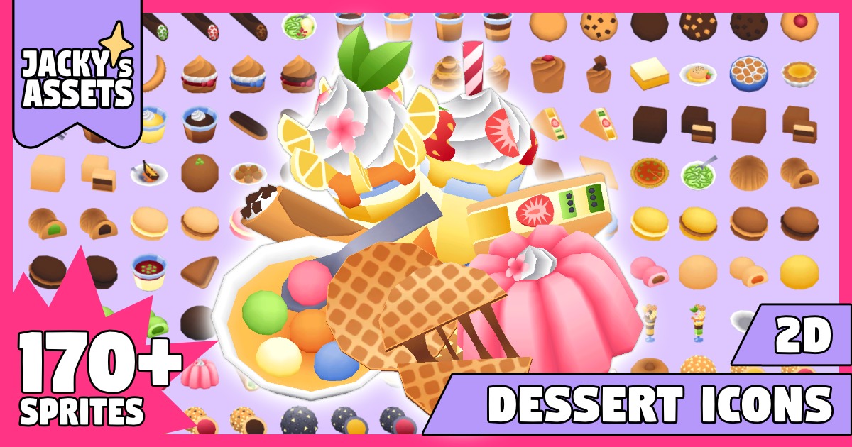Jacky's 2D Dessert Icons | 2D Icons | Unity Asset Store