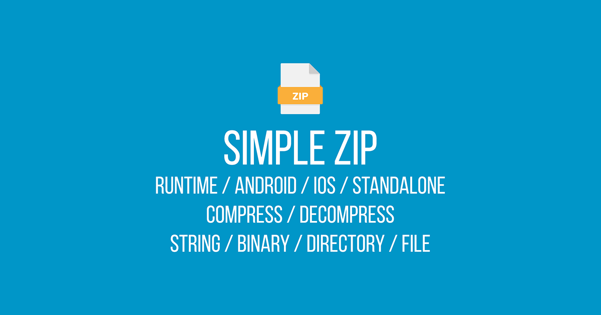 Simple Zip / Compression | Input Management | Unity Asset Store Simple Zip / Compression | Input Management | Unity Asset Store
