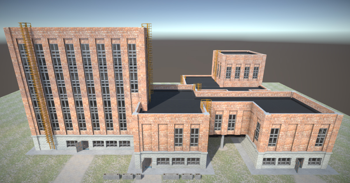 Modular factory environment D | 3D Industrial | Unity Asset Store