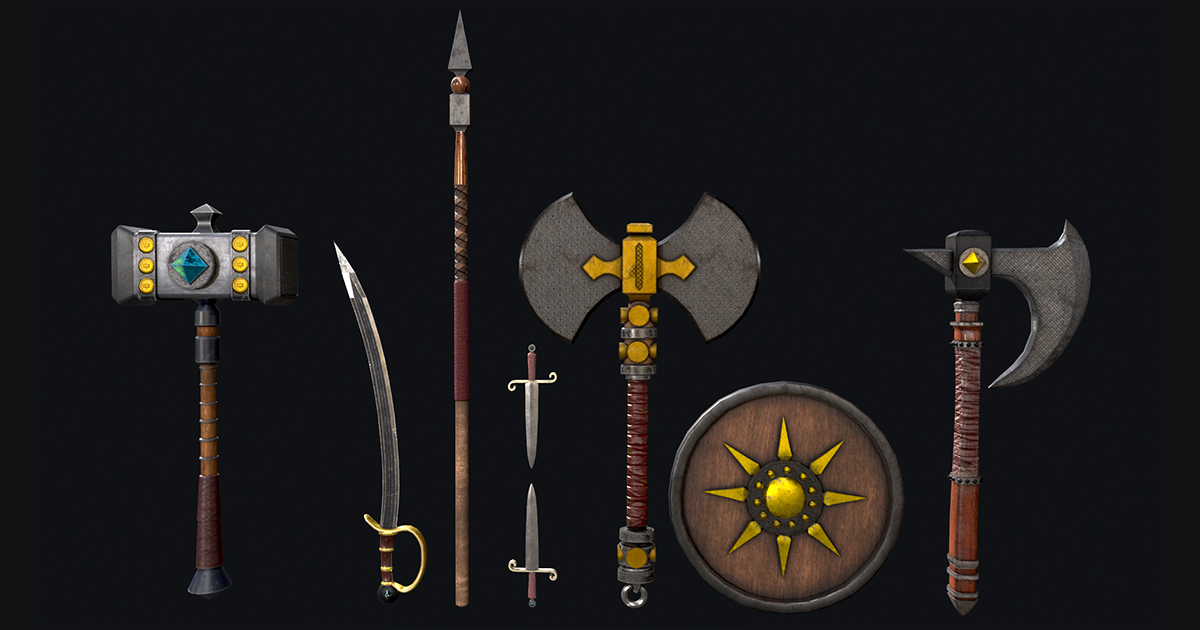 Antique Weapon Warrior | 3D Weapons | Unity Asset Store