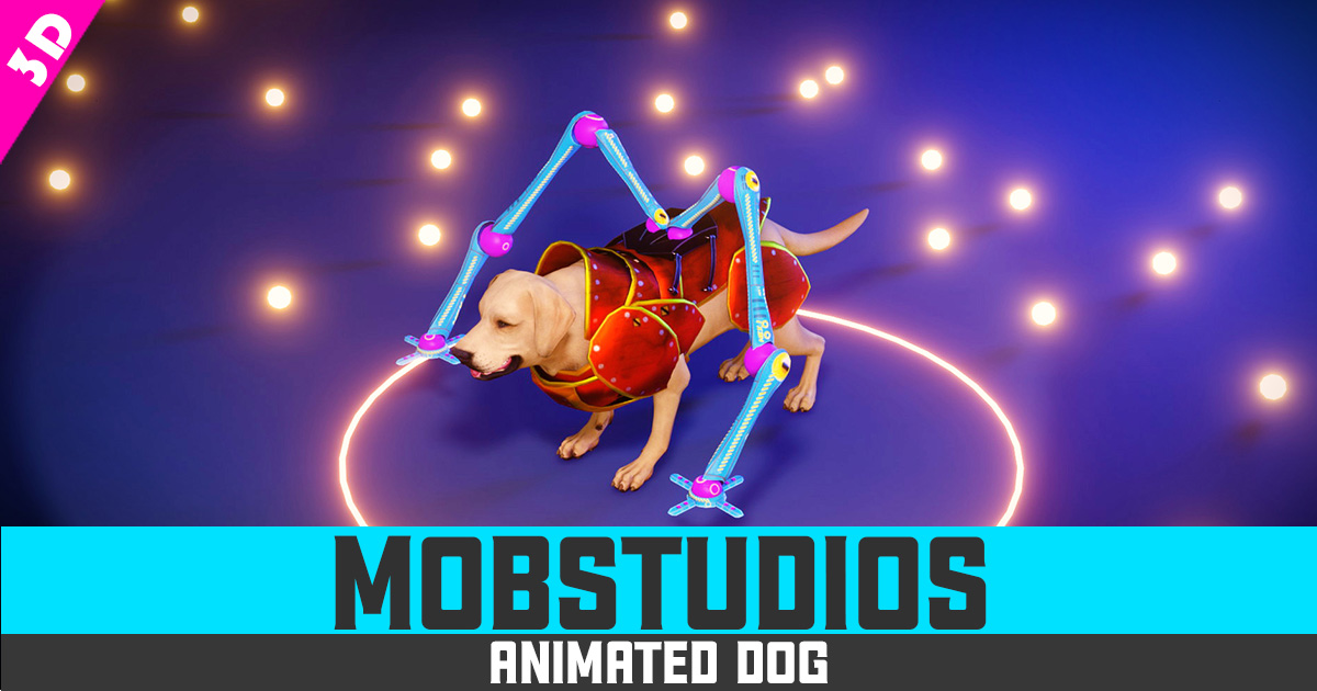3D Animated Dog Model | 3D Animals | Unity Asset Store