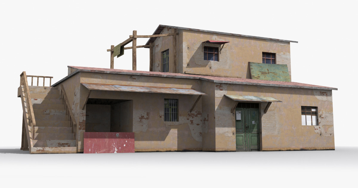 Slum House – Variant 11 | 3D Urban | Unity Asset Store