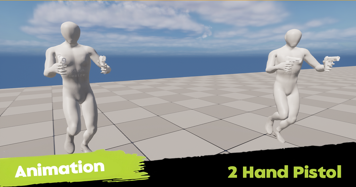 Locomotion 2Hand Pistol Animation | 3D アニメーション | Unity Asset Store