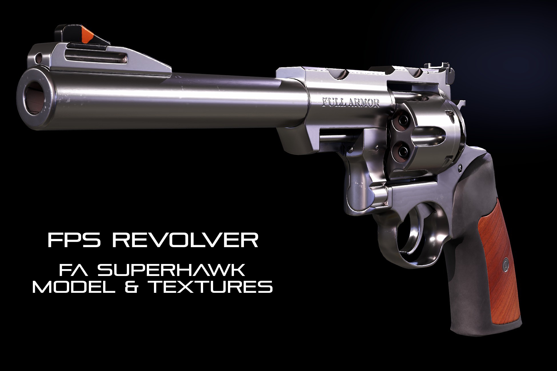 FA Superhawk FPS Revolver | 3D 枪支 | Unity Asset Store