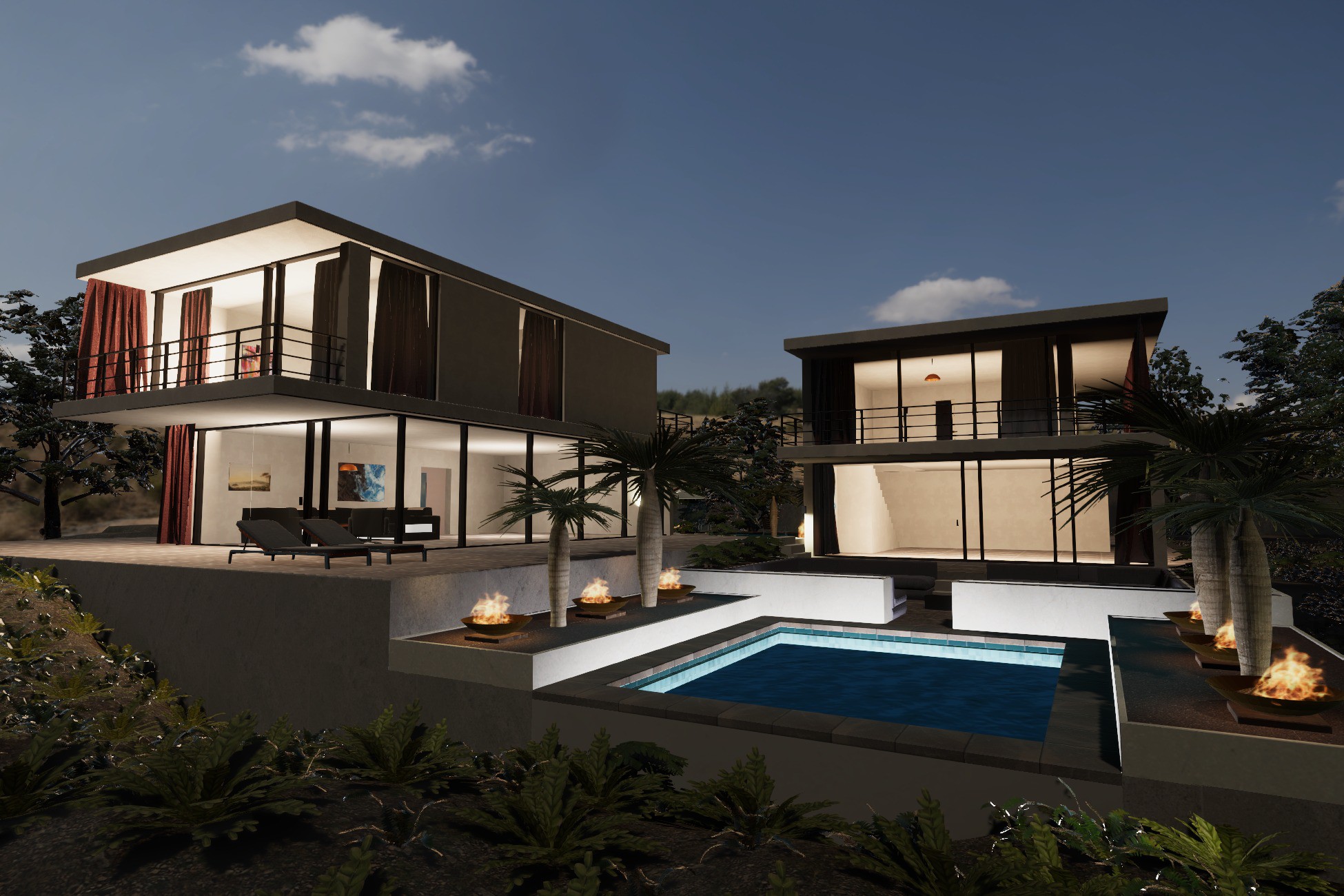 Modern Villa and Pool | 3D Urban | Unity Asset Store