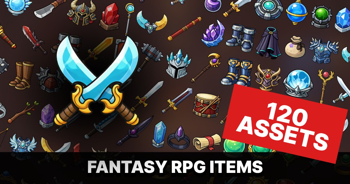 Fantasy RPG Weapons Armor Magic Artifacts Icons Pack Action Adventure ...
