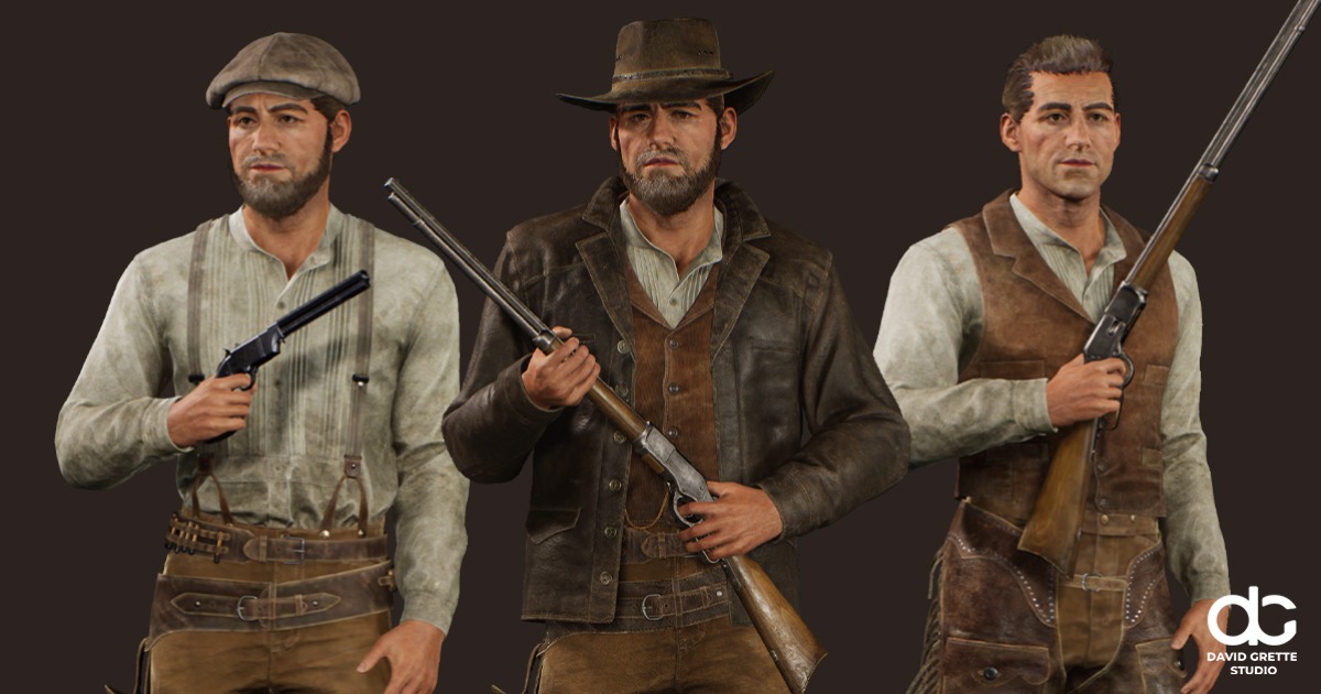 Western Character John - Adventure Survival Shooter Cowboy Wild West ...