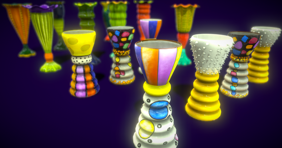 Colection Cander Cups | 3D Exterior | Unity Asset Store