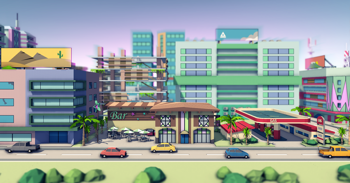 POLY STYLE - City Pack | 3D Urban | Unity Asset Store