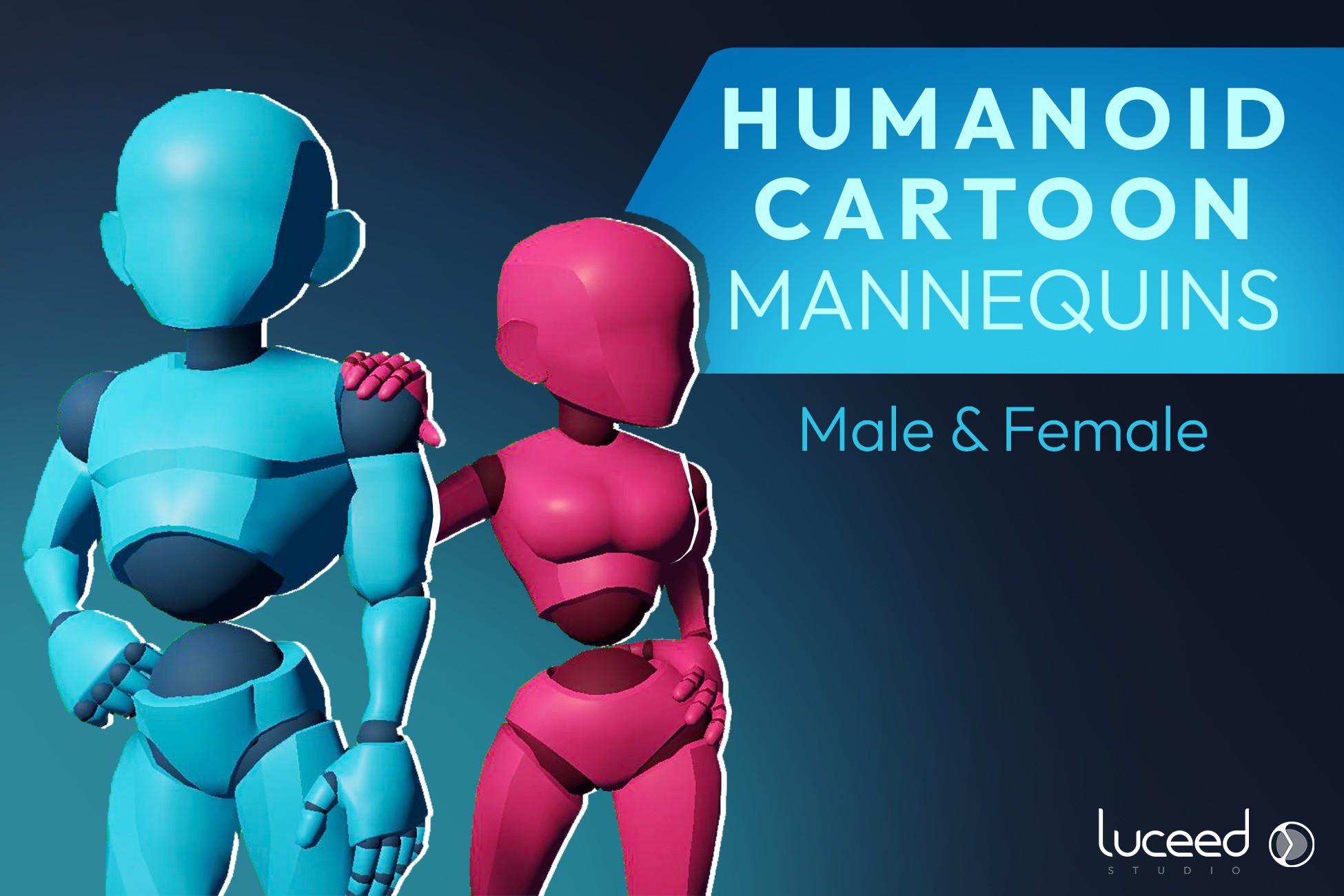 Humanoid Cartoon Mannequins | 3D Humanoids | Unity Asset Store