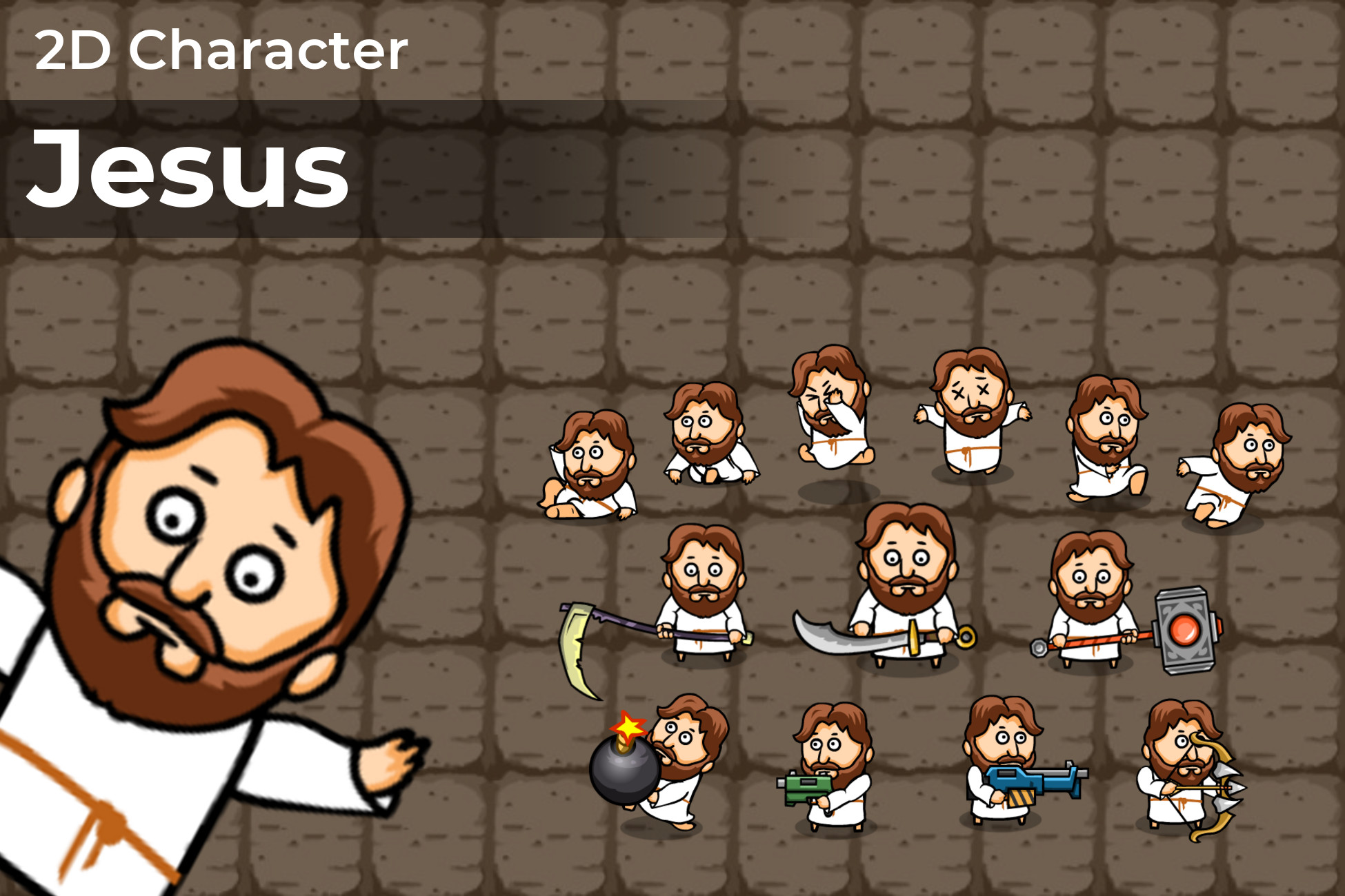 2D Character - Jesus | 2D 角色 | Unity Asset Store