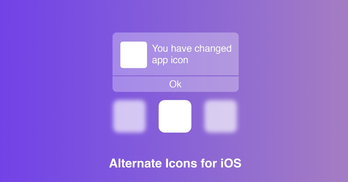 Alternate Icons for iOS | Integration | Unity Asset Store