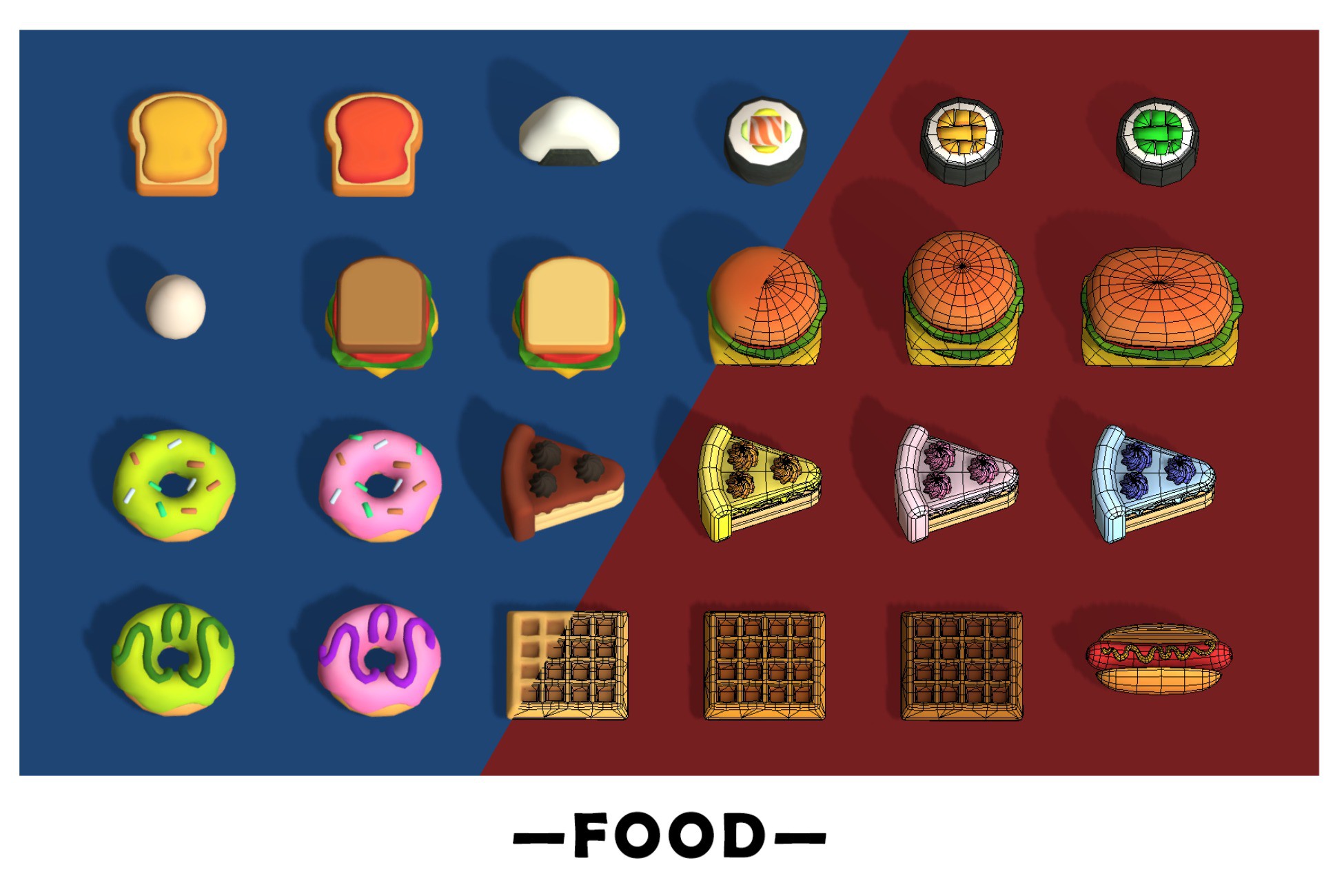 Casual Games - Food Model Pack | 3D Food | Unity Asset Store
