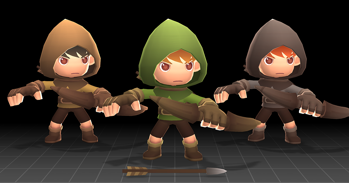 Poly HP - Archer | 캐릭터 | Unity Asset Store