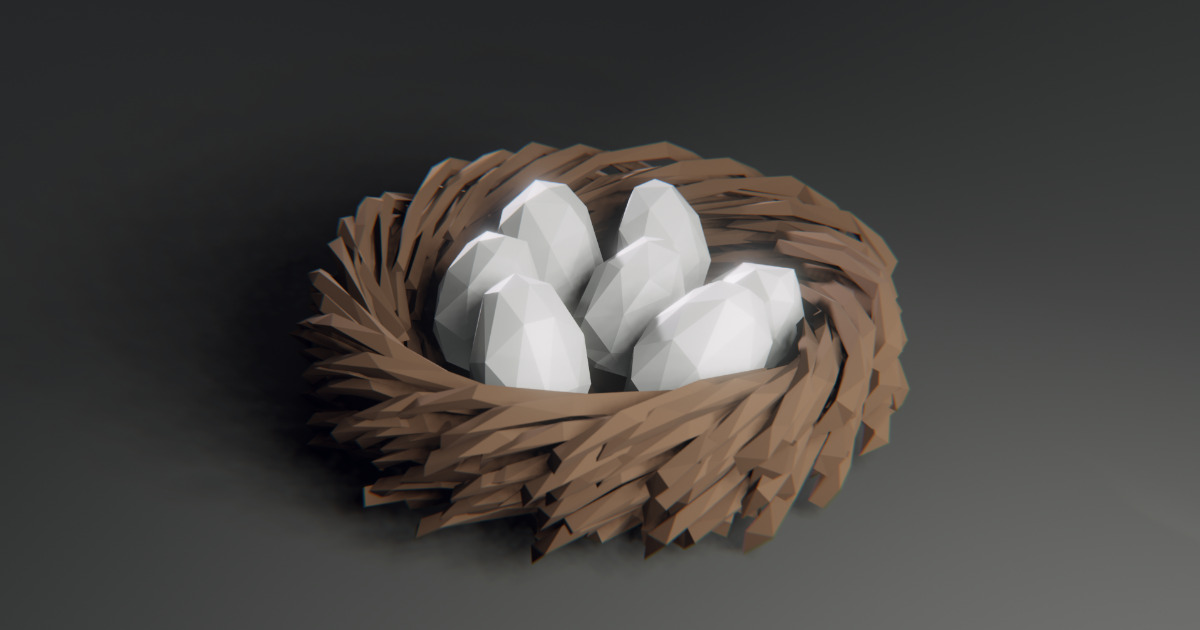 Low Poly Bird: Nests | 3D Props | Unity Asset Store