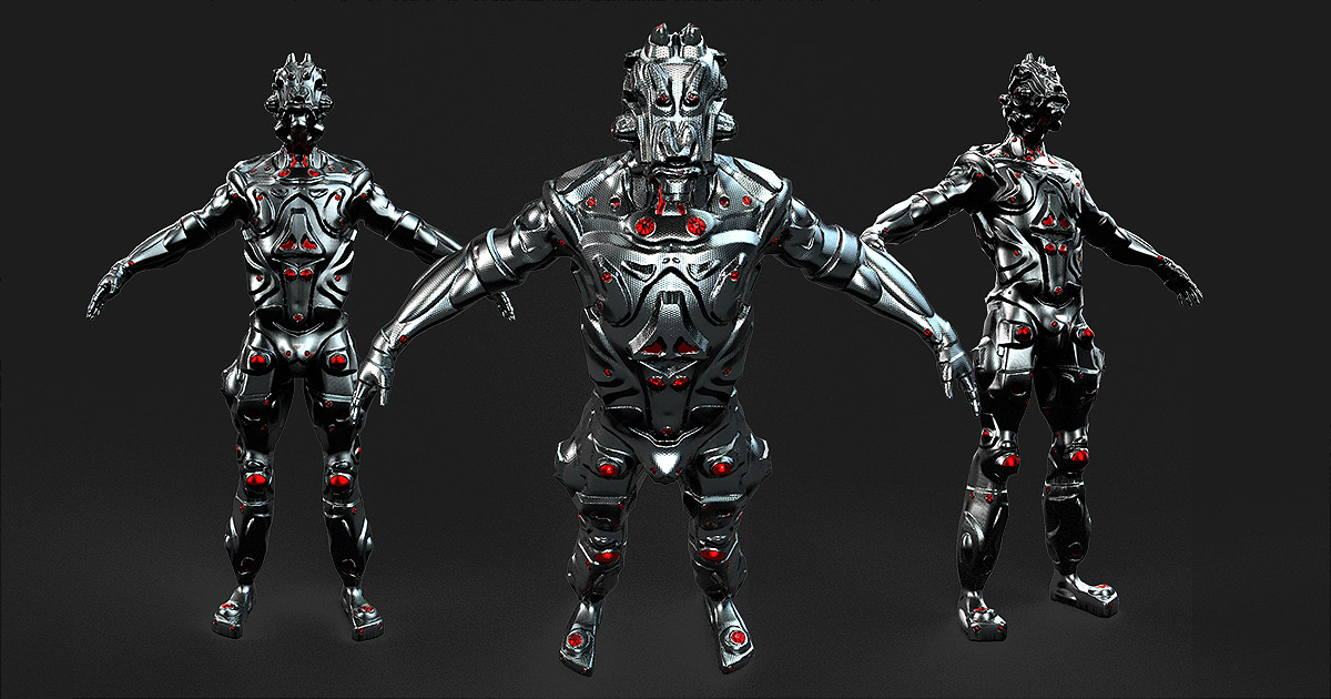 Cyber Man Characters Unity Asset Store