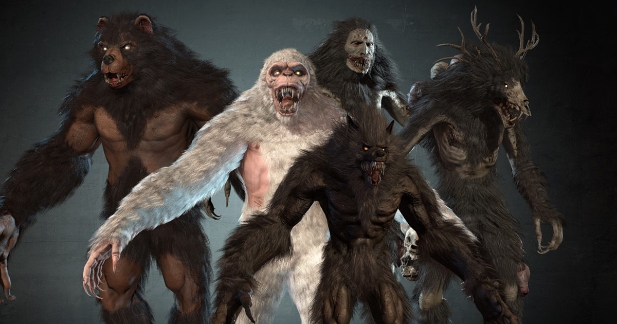 Mythical packaging of monsters | 3D Creatures | Unity Asset Store