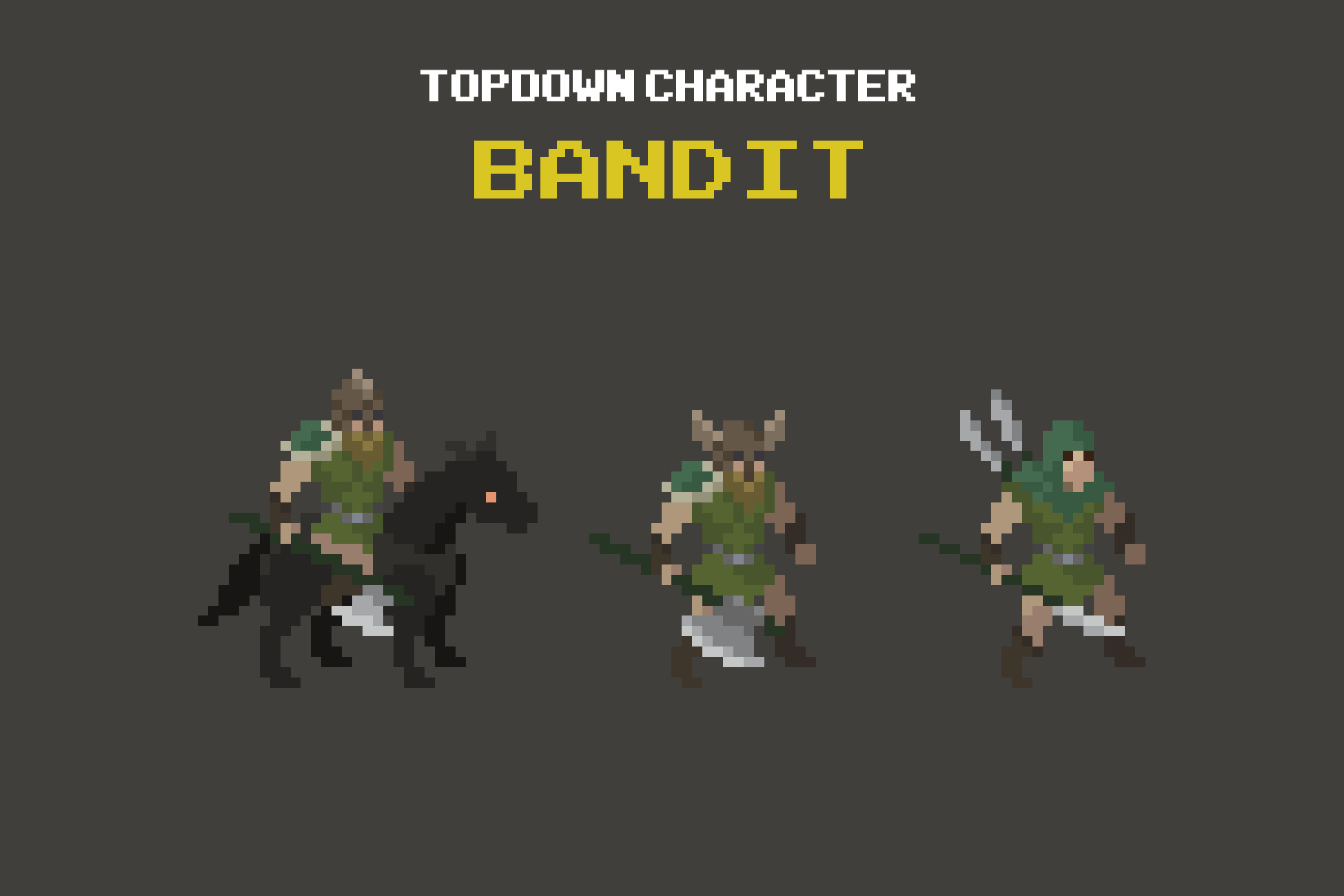 Bandits - Top Down Pixel Art Character Assets | 2D Characters | Unity Asset Store