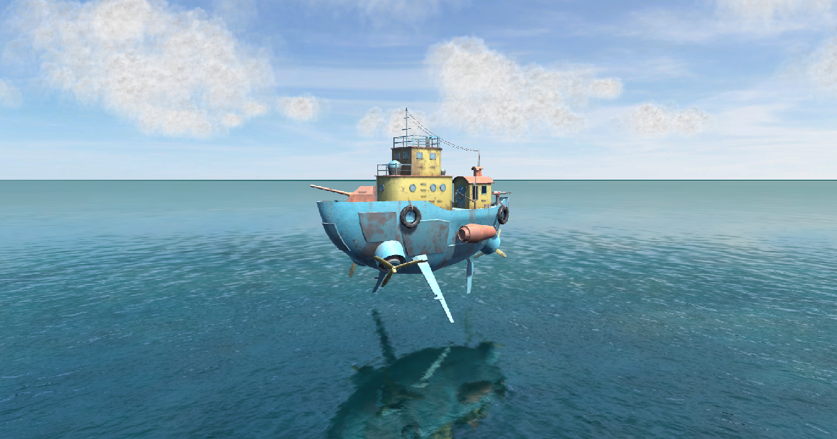 Flying Boat | 3D Sci-Fi | Unity Asset Store