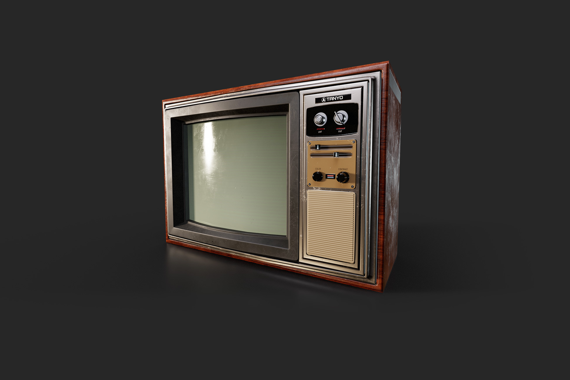 Vintage TV 3D Model Game Ready | 3D Props | Unity Asset Store