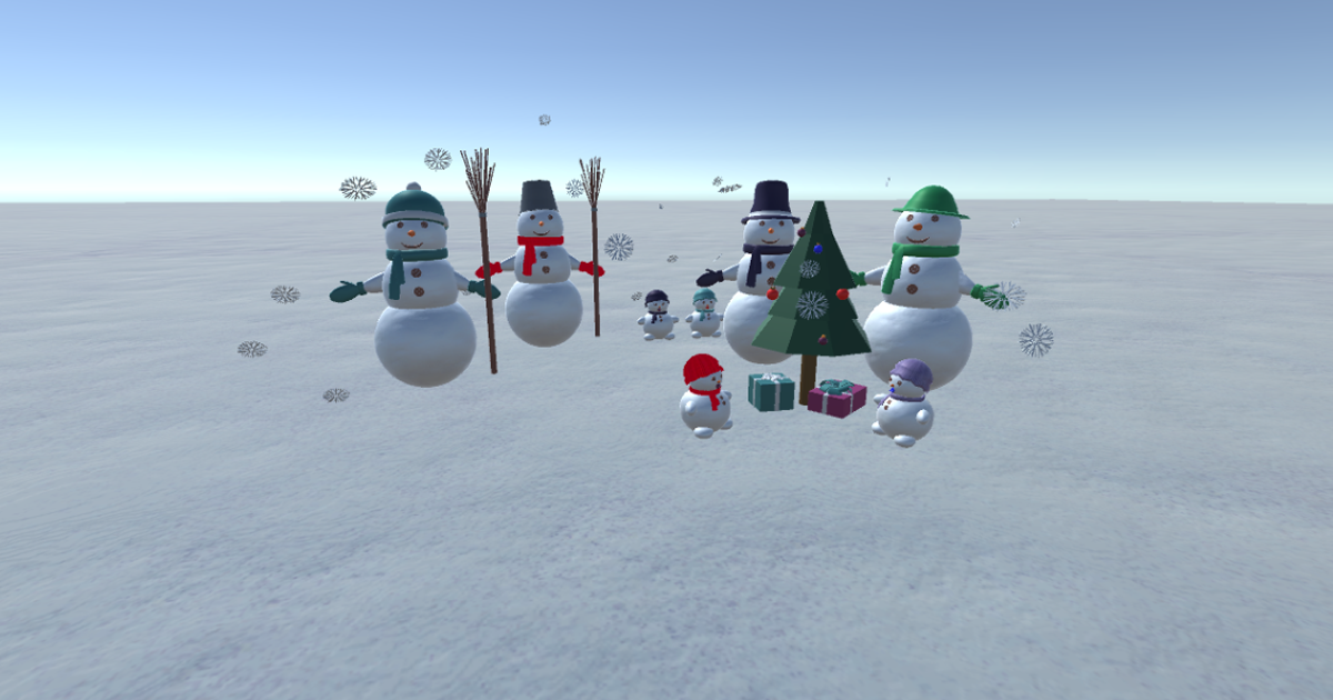 Snowman's Happy Family | 3D Creatures | Unity Asset Store