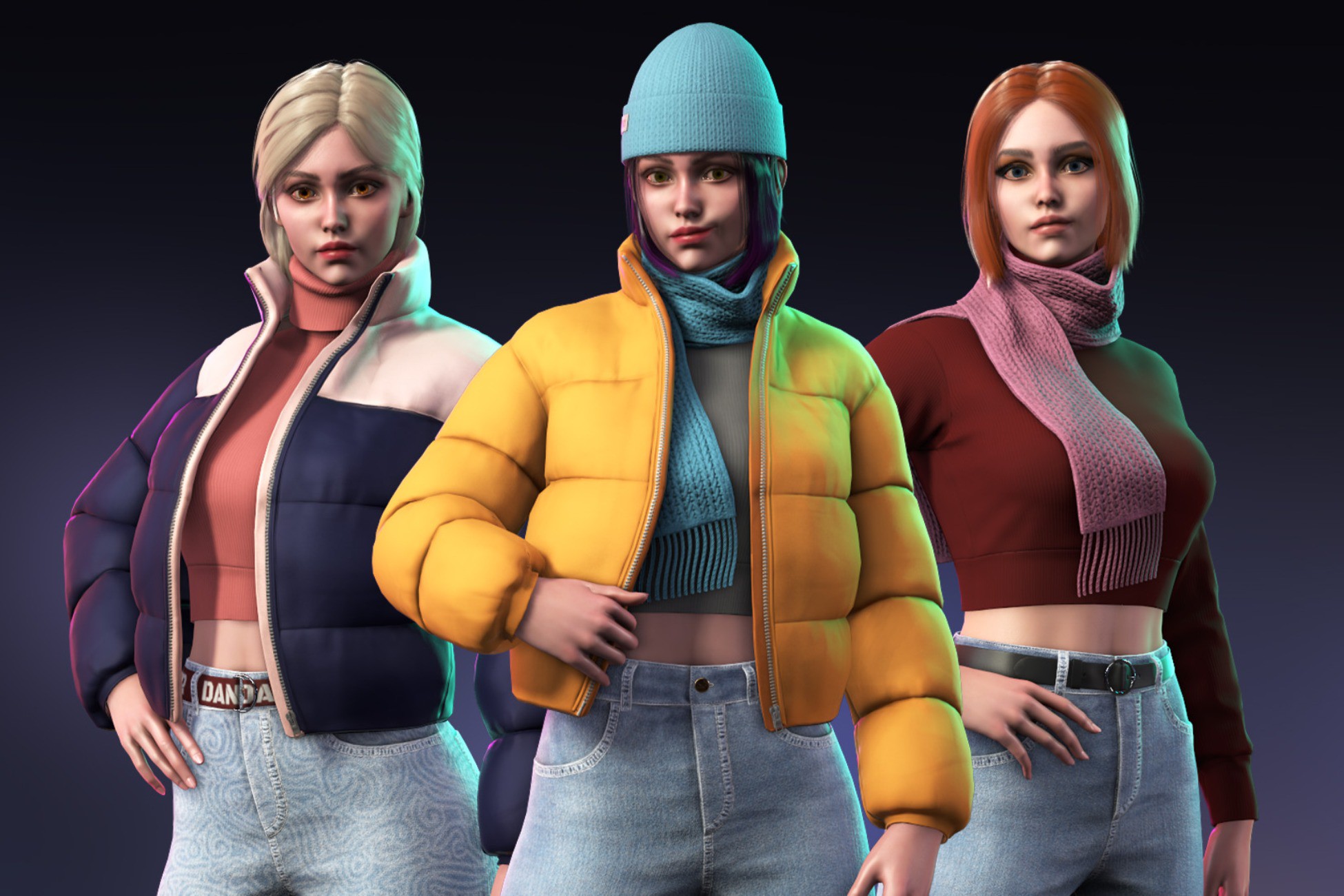 Streetwear Girl 3 (9) - Casual Wear Girls Pack 3 | Characters | Unity ...