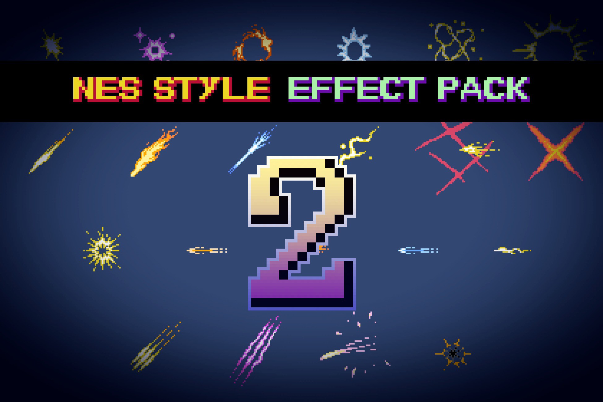 NES style Pixel Effect Pack 02 | 2D Textures & Materials | Unity Asset ...