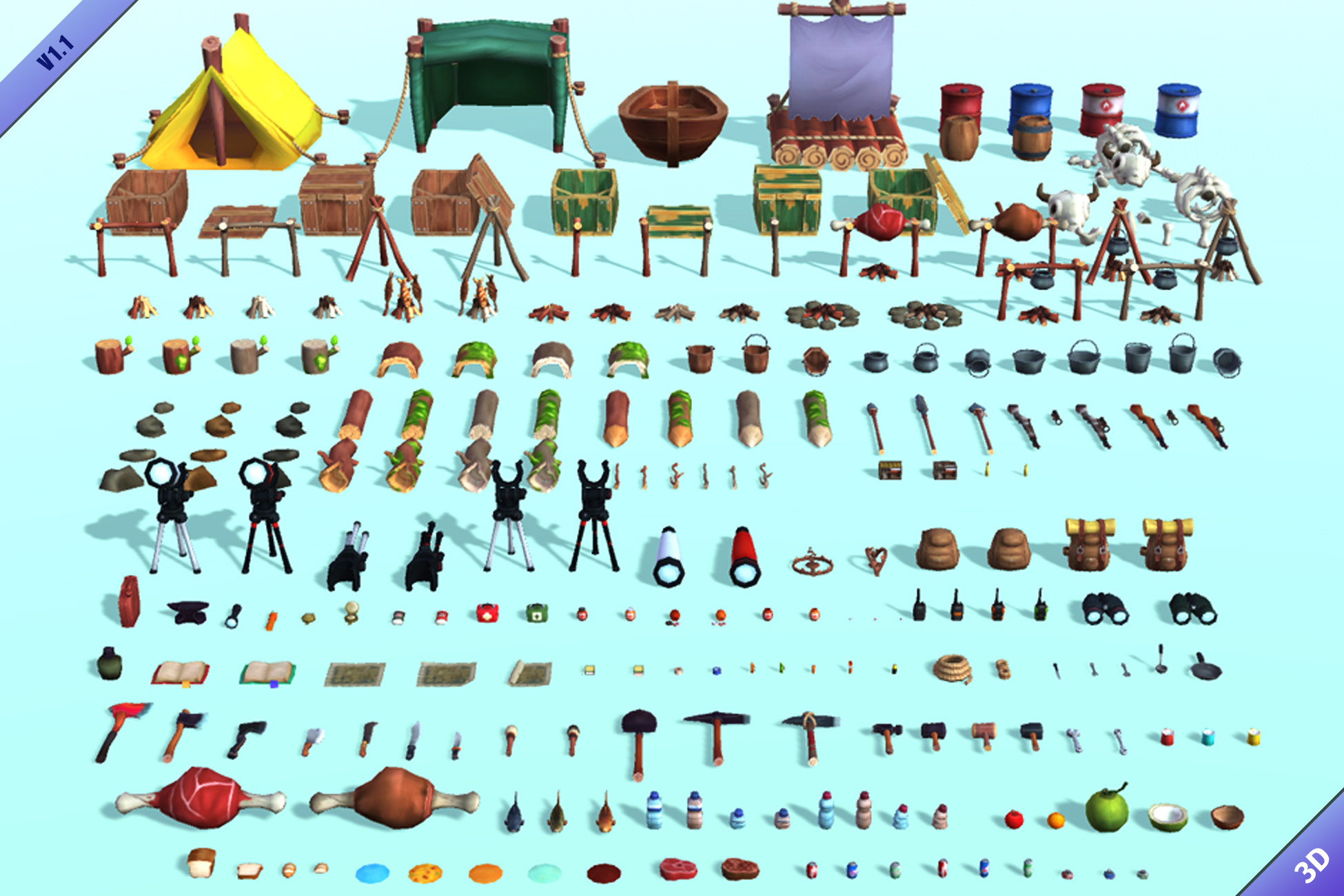 Survival Asset Kit | 3D Props | Unity Asset Store