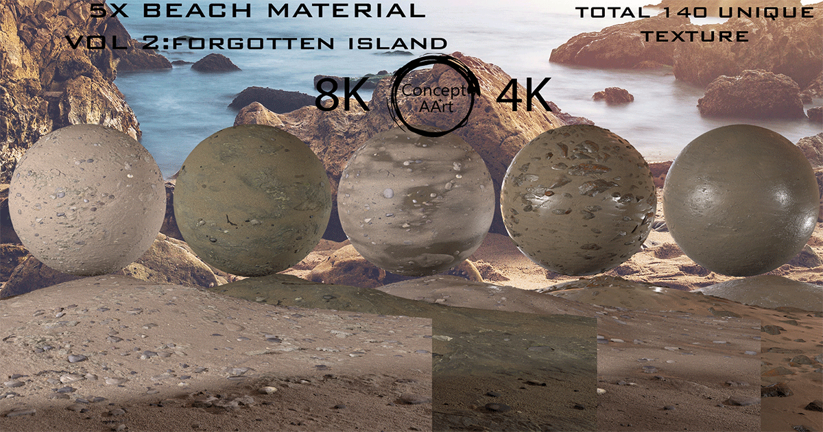 BEACH VOL2:FORGOTTEN ISLAND | 2D Textures & Materials | Unity Asset Store