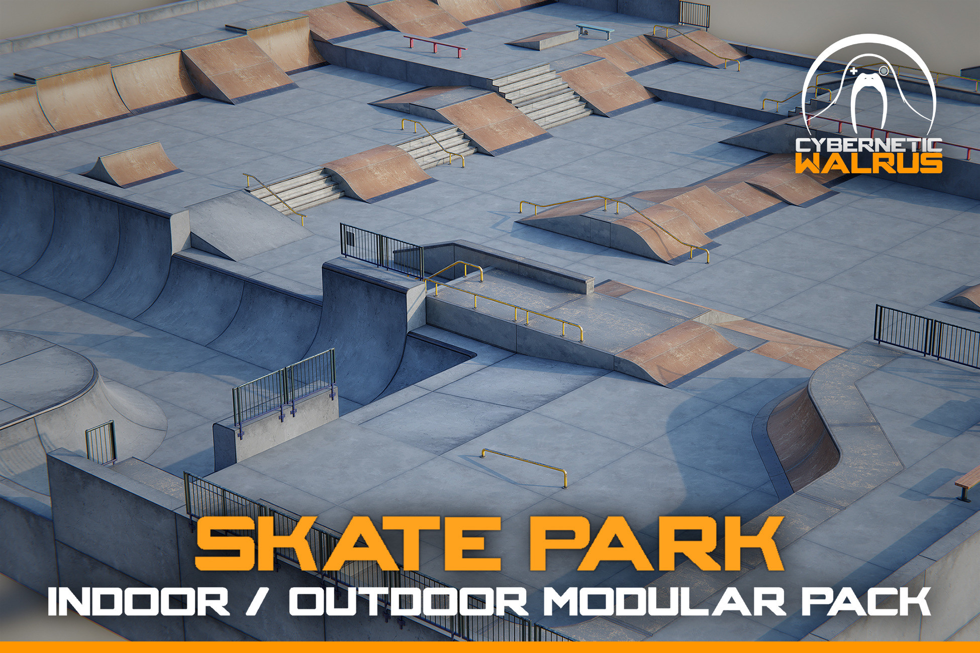 Skate Park Indoor / Outdoor Modular Pack | 3D 소품 | Unity Asset Store