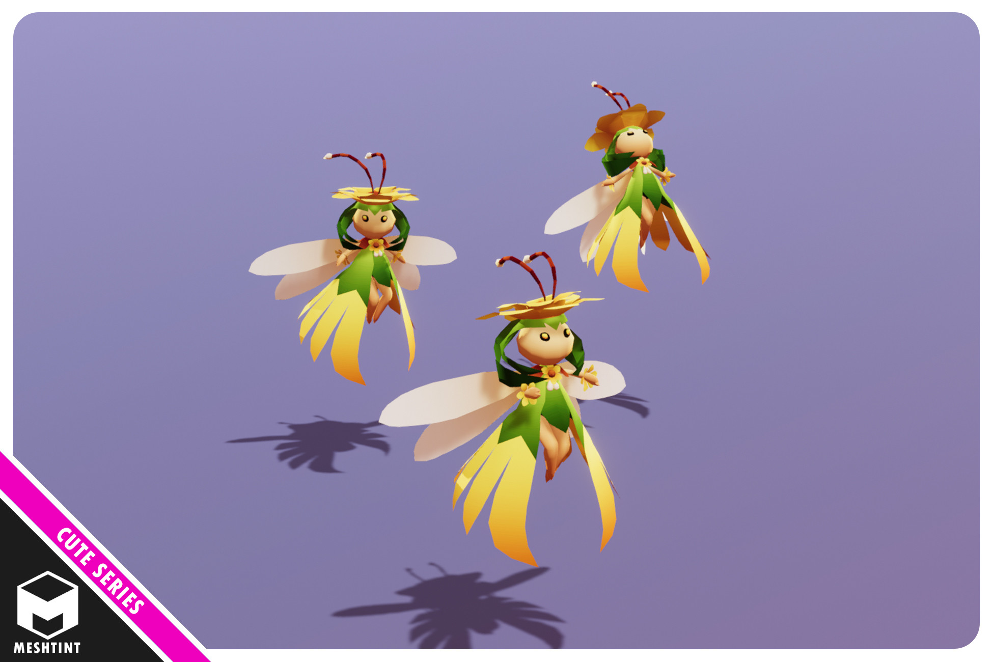 Sunflora Pixie Cute Series | 3D Creatures | Unity Asset Store