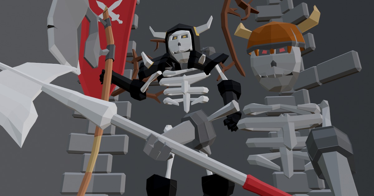 LOW POLY SKELETONS - Animated & Modular | Characters | Unity Asset Store