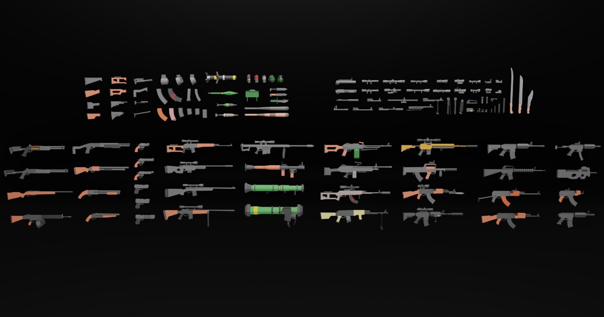 3D Game Kit-Gun&Rifle Pack | 3D 銃器 | Unity Asset Store