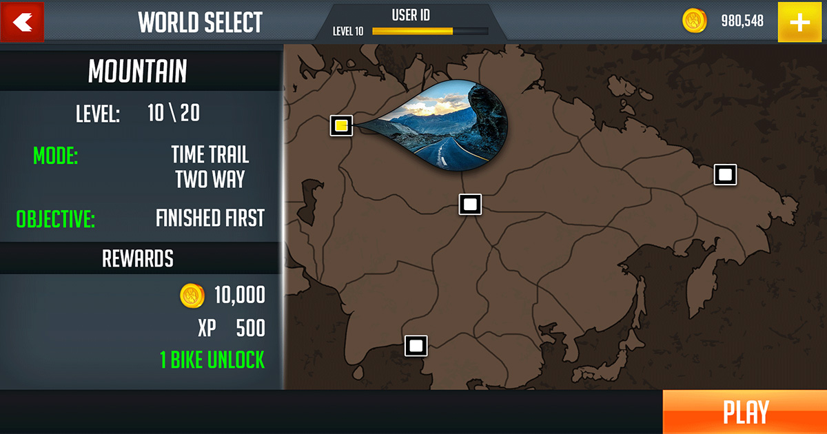 Bike Racing Graphics CxS (GUI Skin 8) | 2D GUI | Unity Asset Store