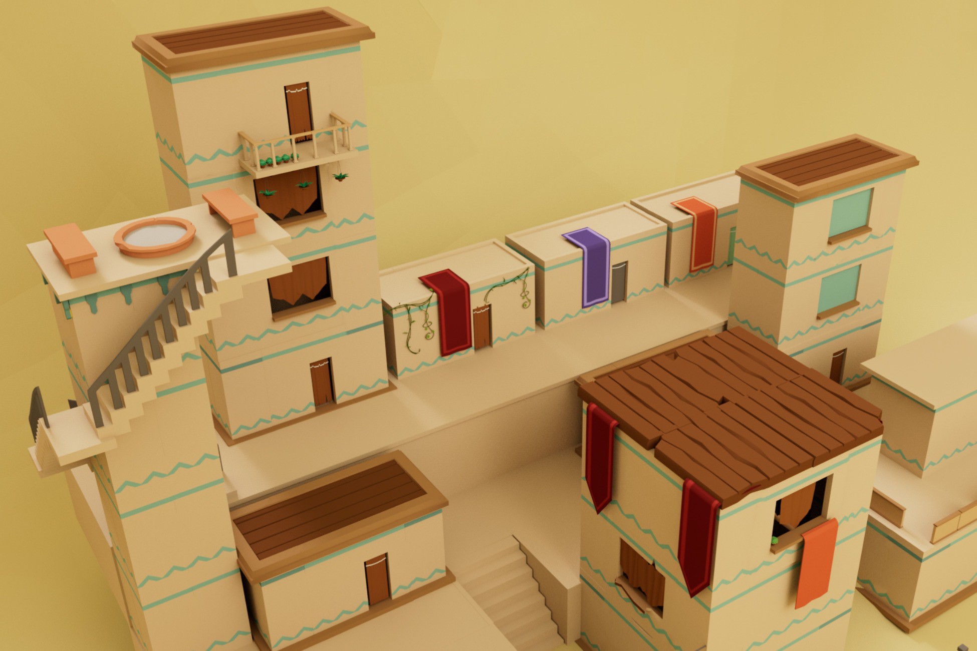 Low Poly Desert City | 3D Environments | Unity Asset Store