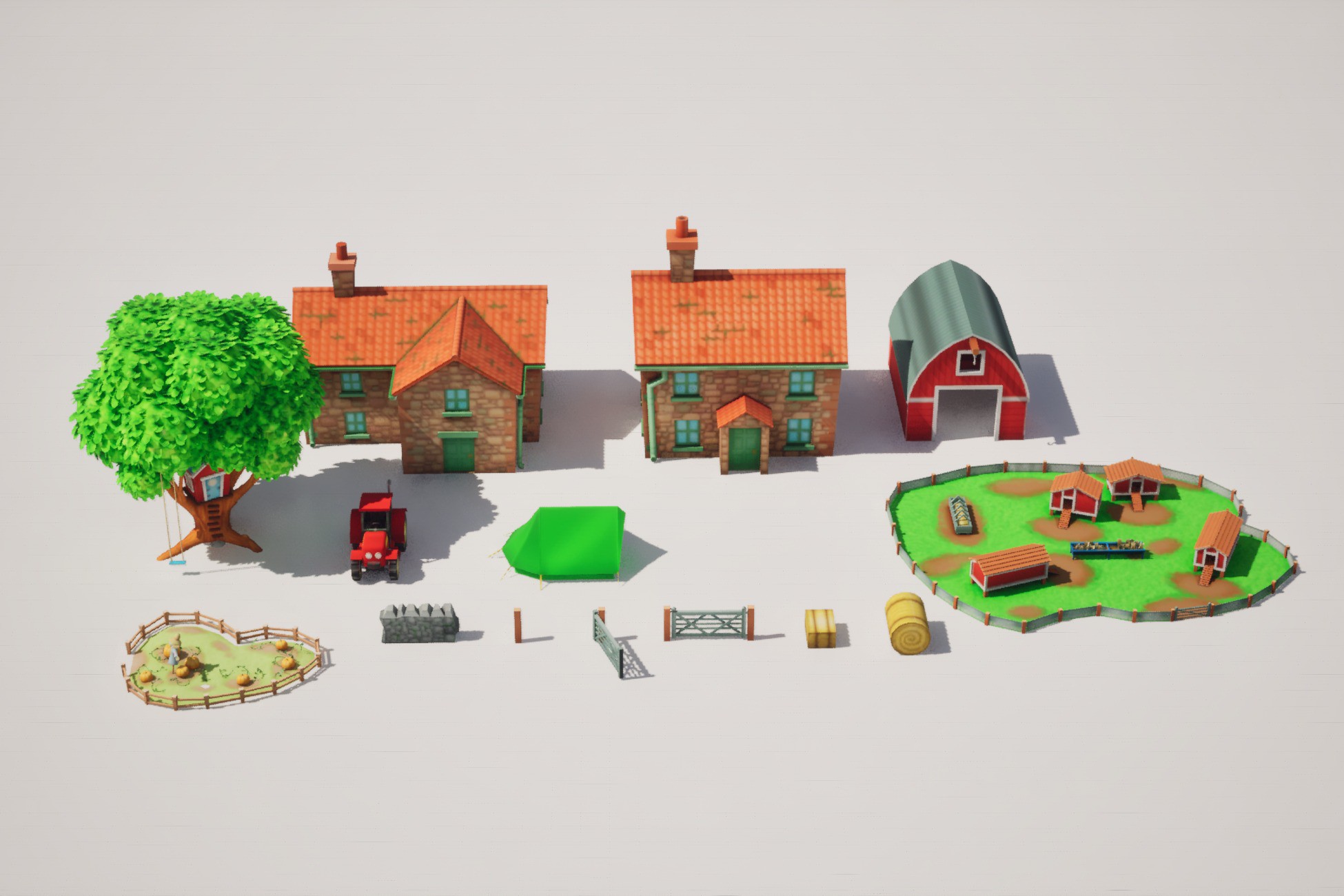 SM – Low Poly Farm Pack by Sun & Moon Studios