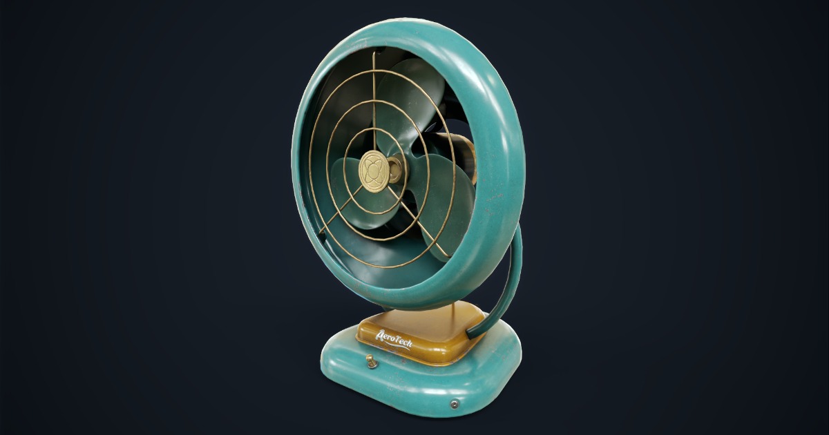 Vintage Fan | 3D Electronics | Unity Asset Store