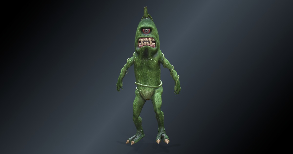 Cucumber monster | 3D Characters | Unity Asset Store