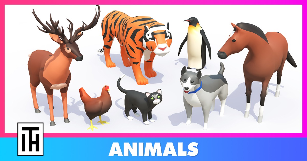 Animals FREE - Animated Low Poly 3D Models | 3D 动物 | Unity Asset Store