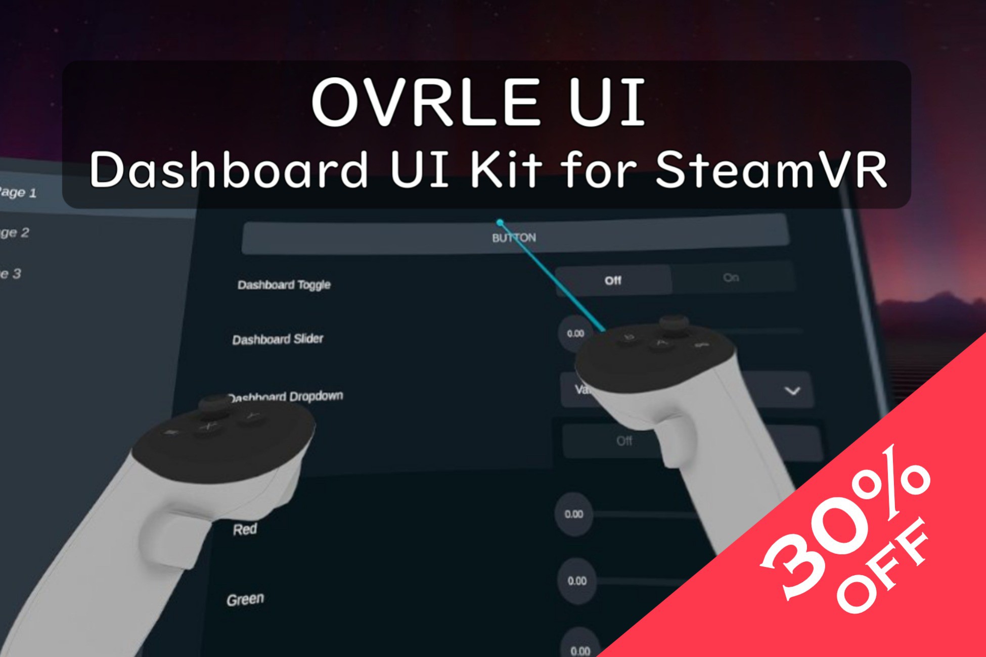 OVRLE UI - Dashboard UI Kit for SteamVR | GUI 도구 | Unity Asset Store