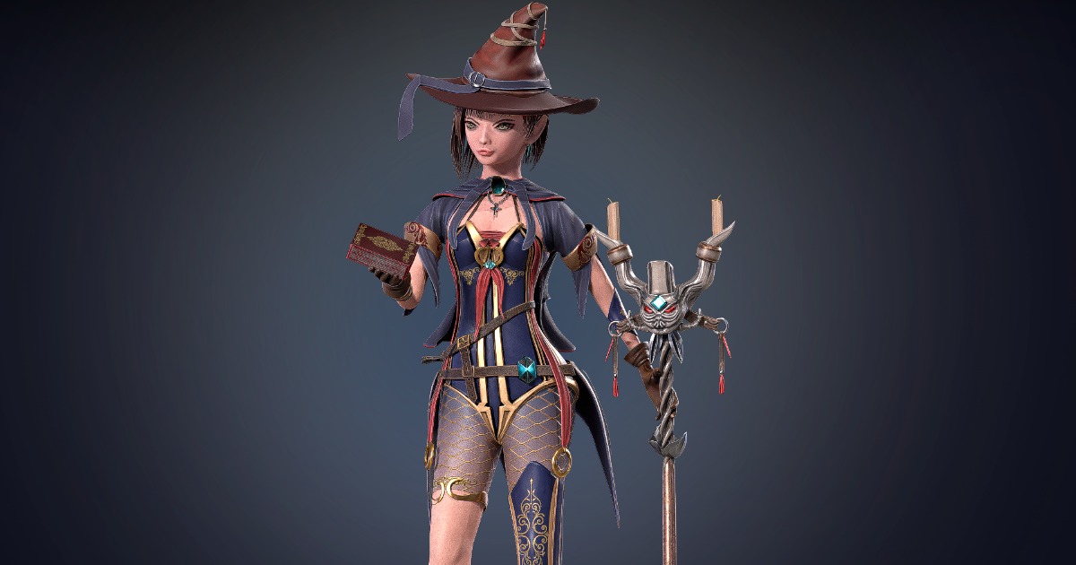 Fantasy Witch Girl | 3D Characters | Unity Asset Store