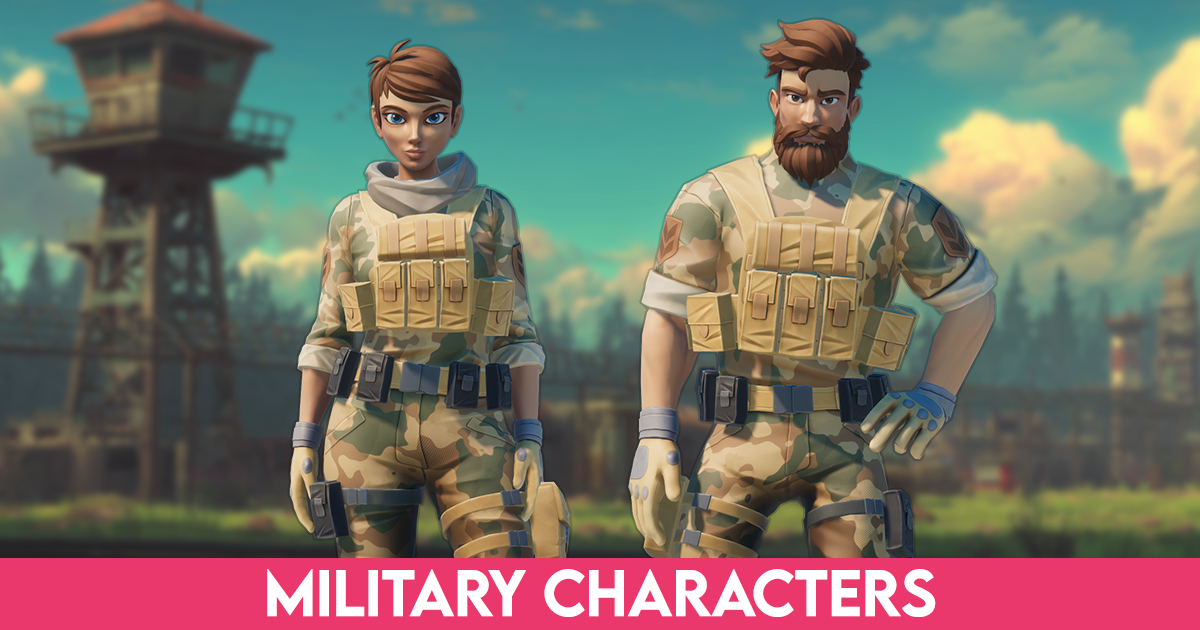Stylized Military Characters – Modular Soldiers | 3D Humanoids | Unity ...